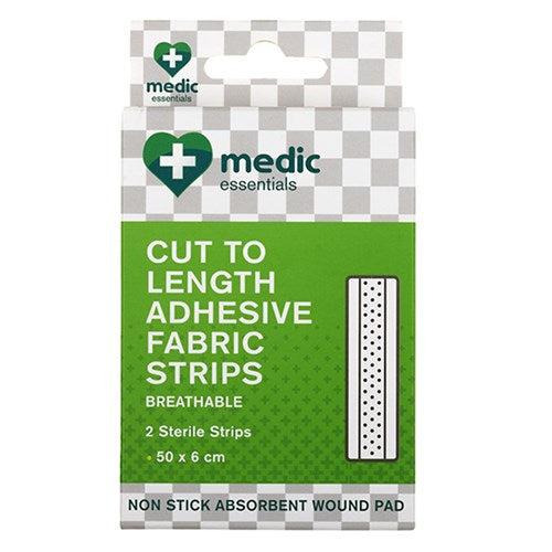 Adhesive Dressing Strip Fabric Cut to Length Pk2 6x50cm – Discount Dollar